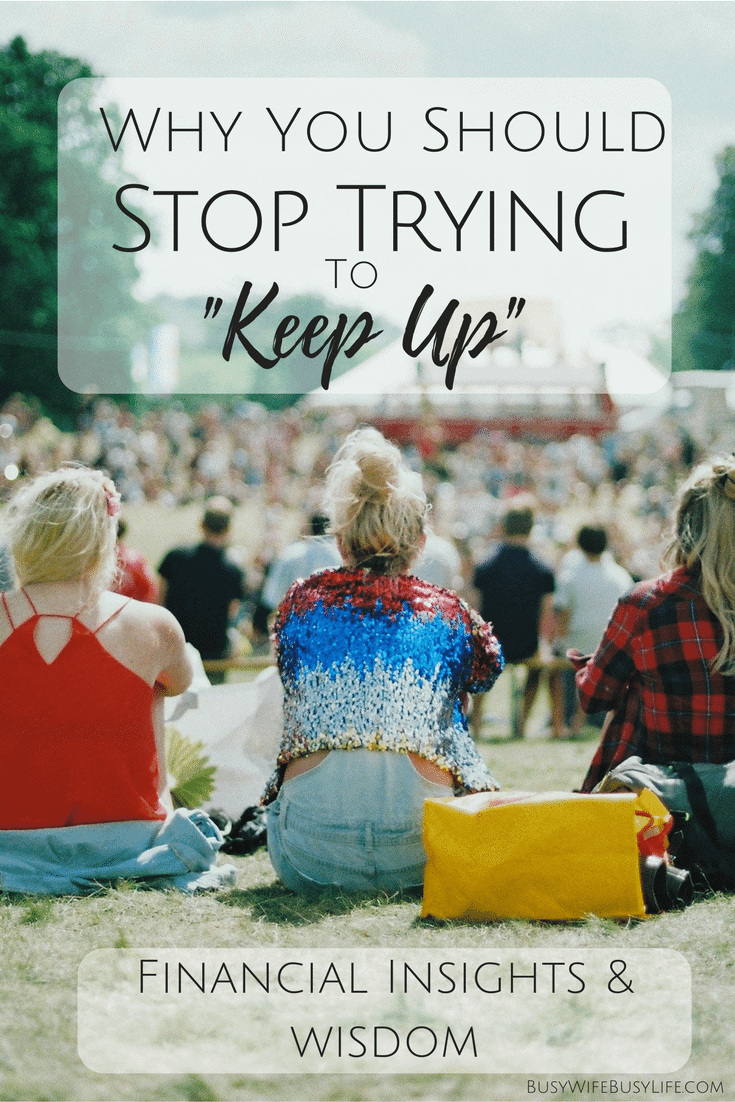Why You Need to Stop Trying to Keep Up